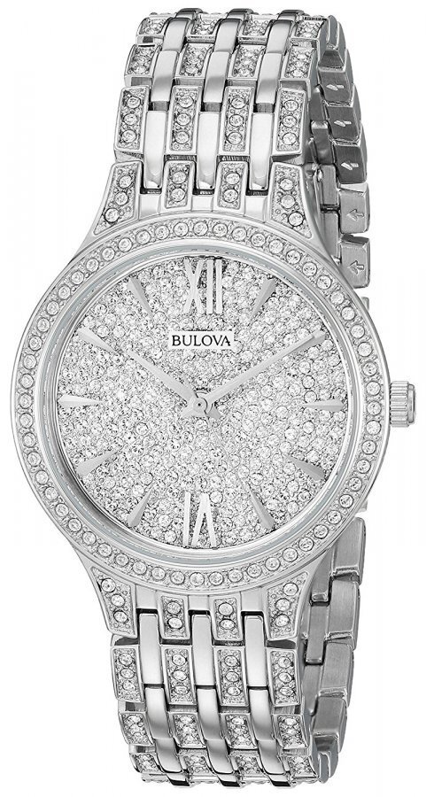 Bulova 96l243 Kello Kristalleilla / Teräs - Kellokauppa24.fi